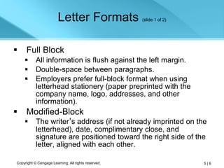 Chapter 5 of Kolin's Writing at Work | PPTX