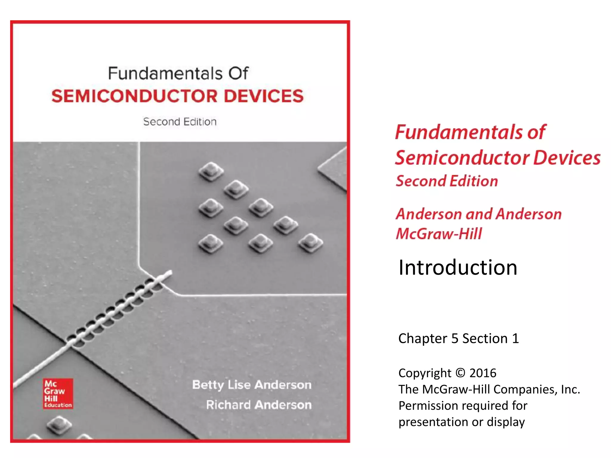 Fundamentals of Semiconductor Devices | PPTX
