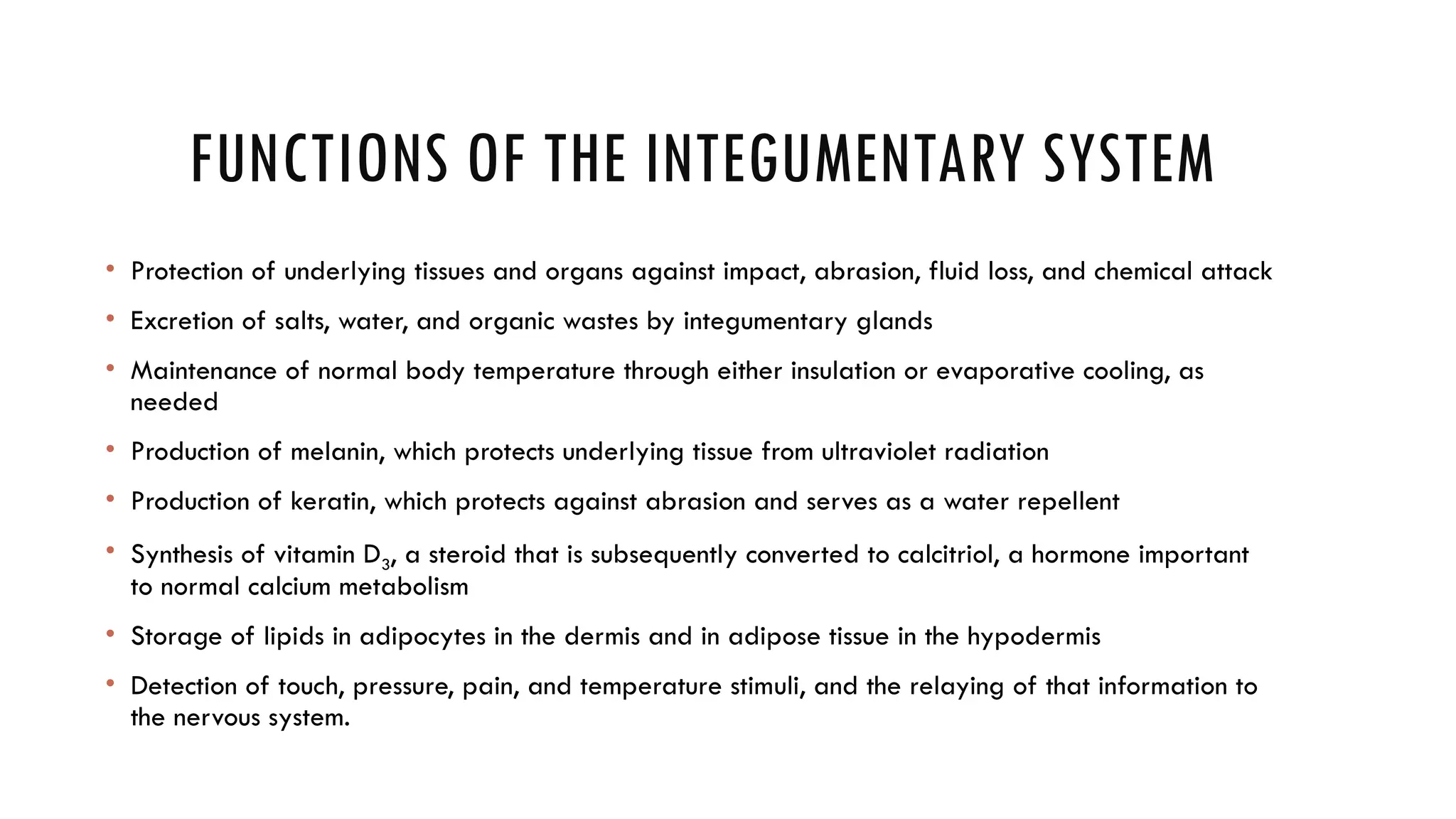 BIO 168 Anatomy & Physiology Integumentary System | PPT