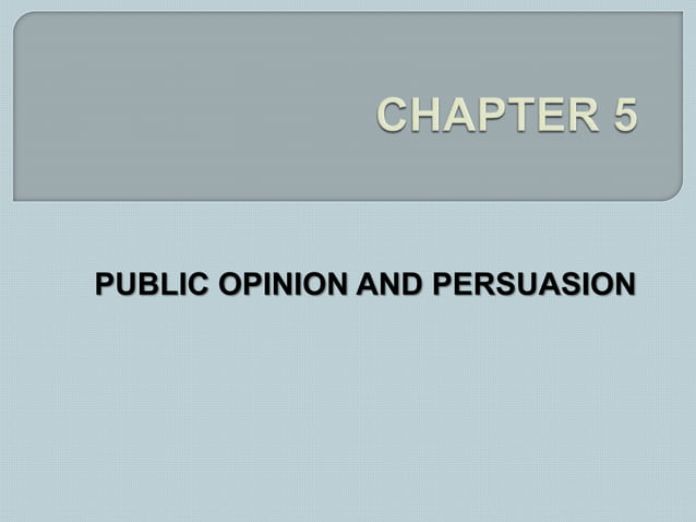 Chapter 5 PUBLIC RELATION | PPT | Politics