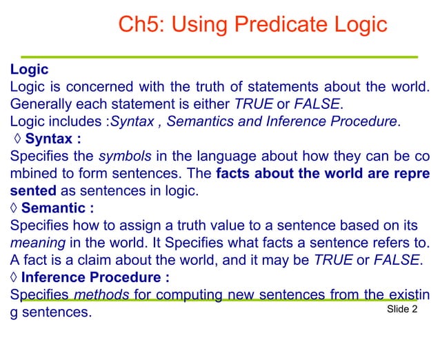Predicate logic