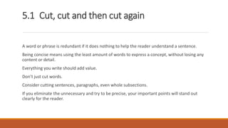 Chapter 5 Be Concise | PPTX