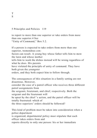 CHAPTER 5 Principles and Policies in the Police Organizatio.docx