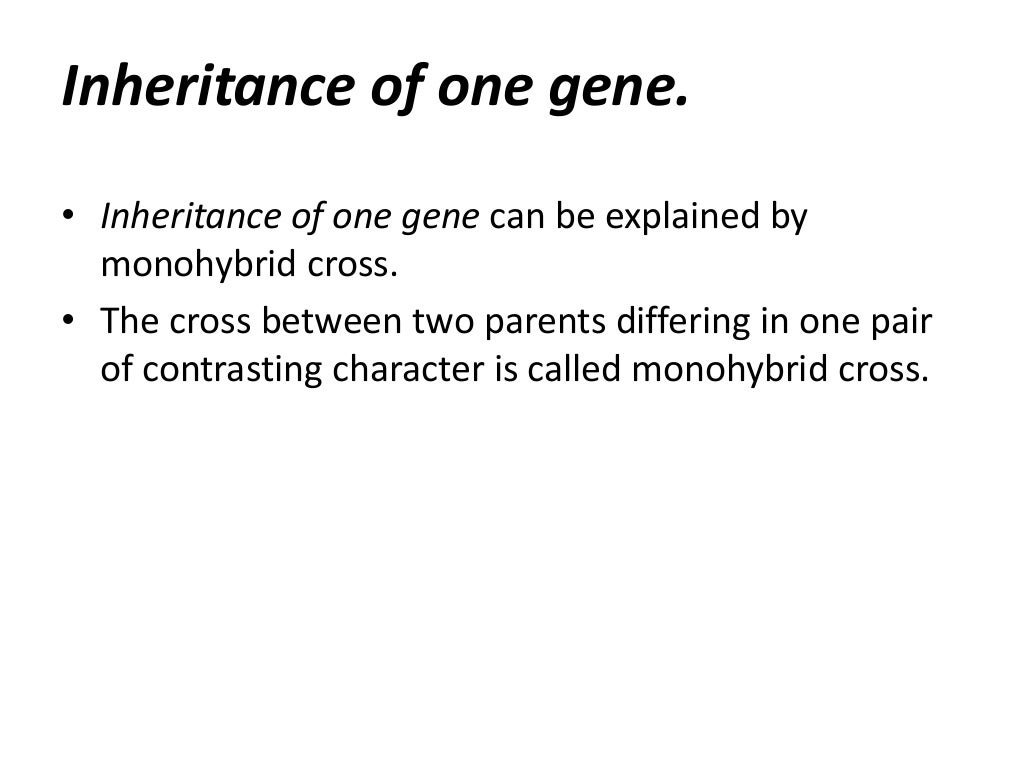Chapter 5 principles of inheritance and variation