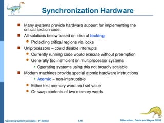 Chapter 5 Process Synchronization os.ppt