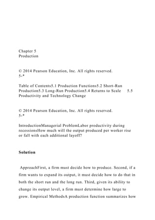 Chapter 5Production© 2014 Pearson Education, Inc. .docx