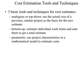 Chapter 5 Project Cost Management.ppt