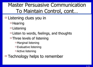 Chapter 5 -Relationshp Building | PPT