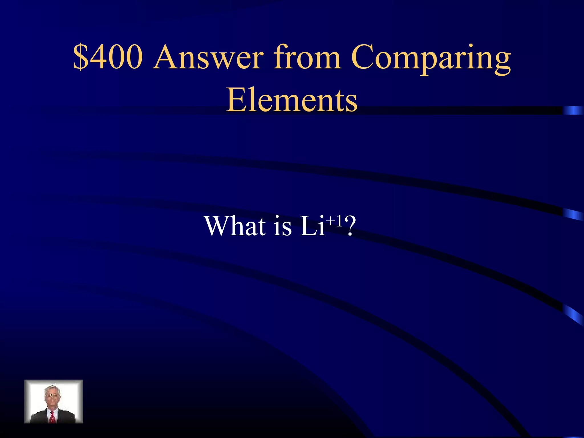 Chapter 5 review jeopardy reg modern chem | PPT