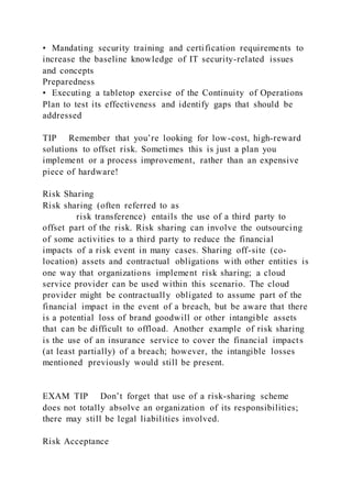 CHAPTER 5Risk Response and MitigationIn this chapter, you will | PDF