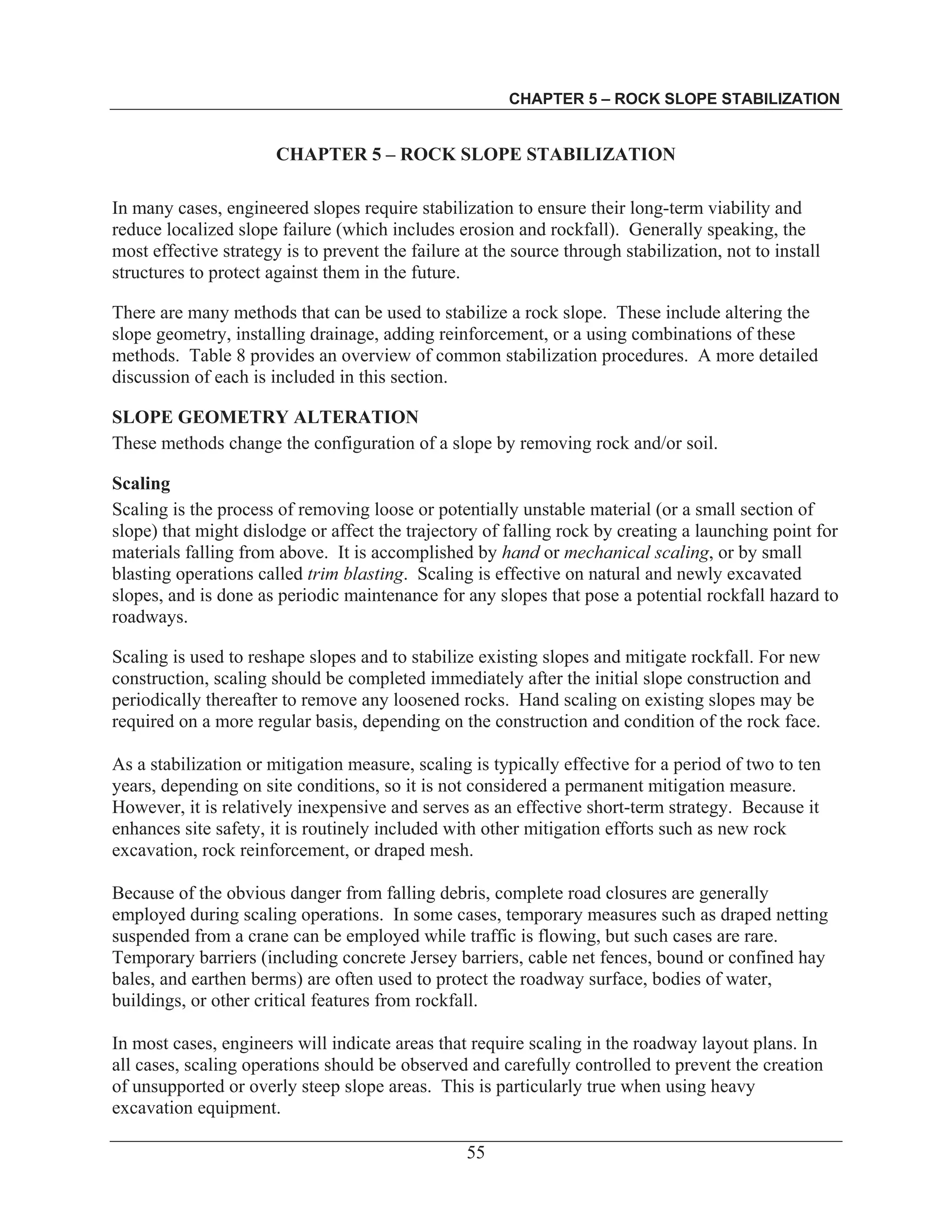 Chapter 5 rock_slope_stabilization | PDF