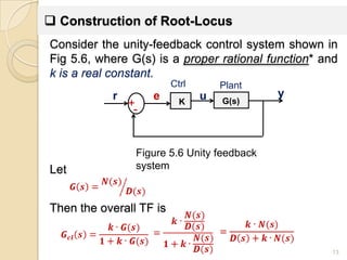 Chapter 5 root locus analysis | PPTX