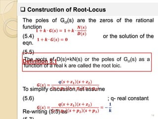 Chapter 5 root locus analysis | PPTX