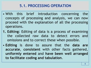 Chapter 5_Scientific Research Methods_Processing , Analysis and ...