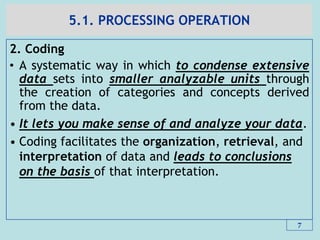 Chapter 5_Scientific Research Methods_Processing , Analysis and ...