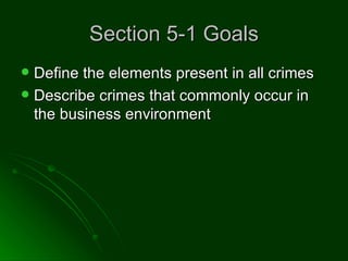 Chapter 5 Crimes | PPT