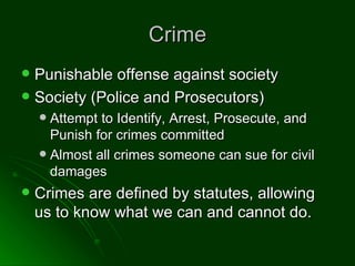 Chapter 5 Crimes | PPT
