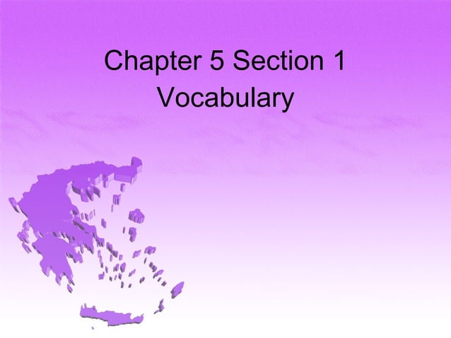 Chapter 5 Section 1 vocabulary | PPT