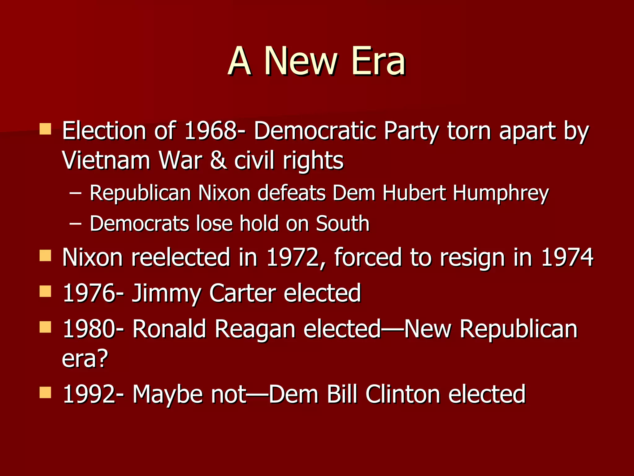 Chapter 5 section 3 (two party system in american history) | PPT