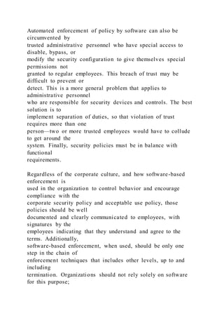 CHAPTER 5 Security Policies, Standards, Procedures, a | DOCX