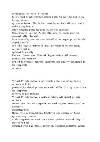 CHAPTER 5 Security Policies, Standards, Procedures, a | DOCX