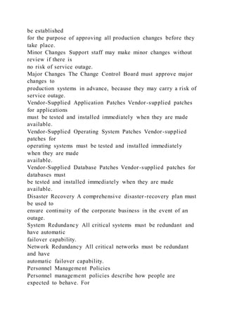 CHAPTER 5 Security Policies, Standards, Procedures, a | DOCX