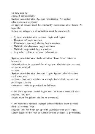 CHAPTER 5 Security Policies, Standards, Procedures, a | DOCX