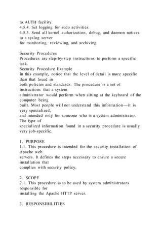 CHAPTER 5 Security Policies, Standards, Procedures, a | DOCX
