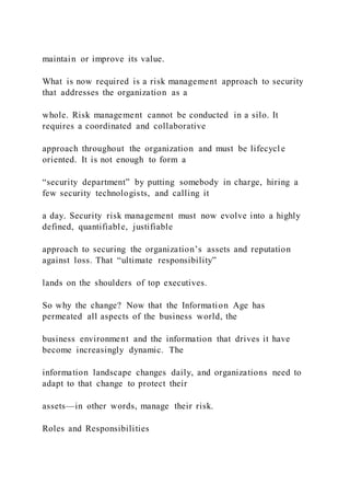 CHAPTER 5 Security Policies, Standards, Procedures, a | DOCX