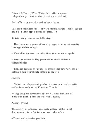 CHAPTER 5 Security Policies, Standards, Procedures, a | DOCX