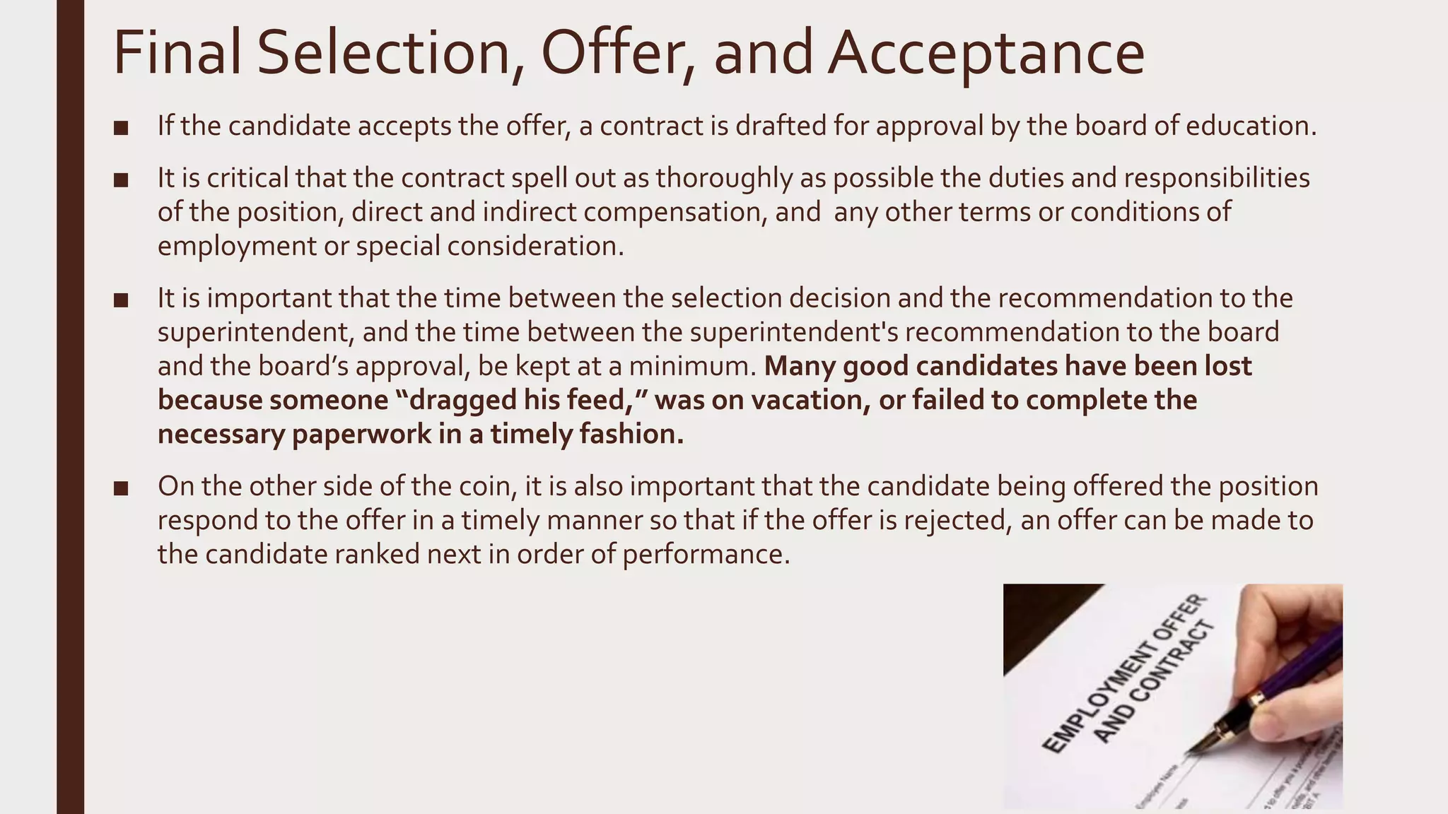 Chapter 5 Selection and Placement | PPTX