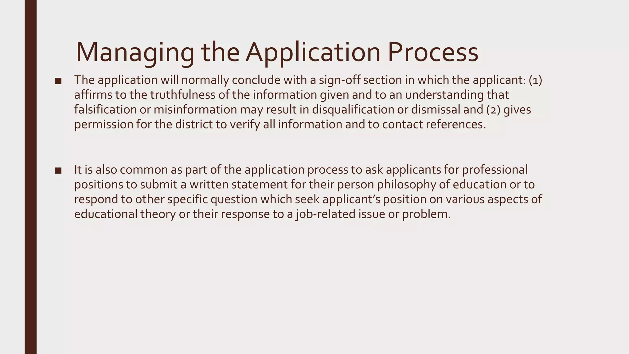 Chapter 5 Selection and Placement | PPTX