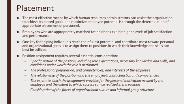 Chapter 5 Selection and Placement | PPTX | Resume Writing and Advice | Job Search