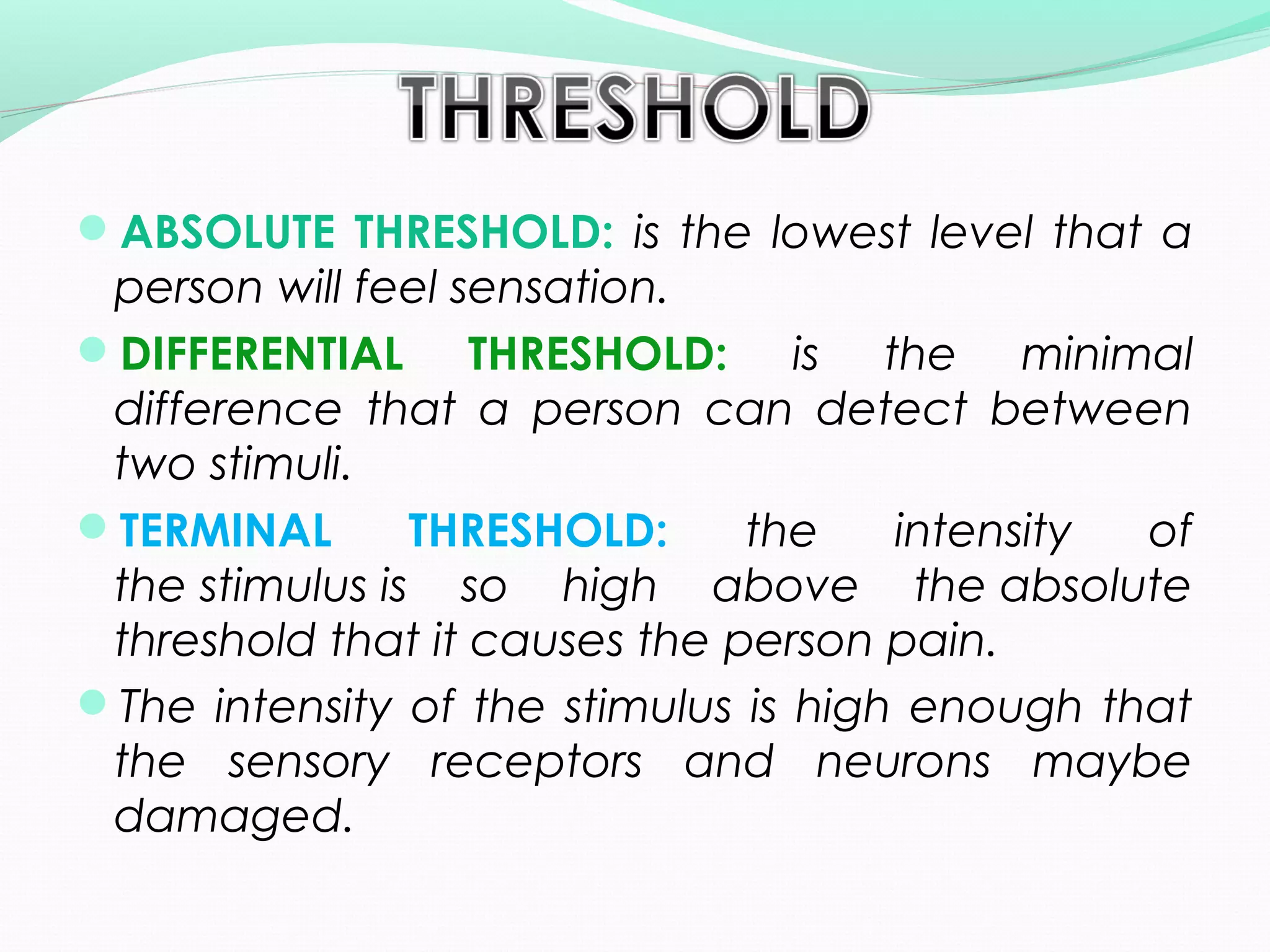 Chapter 5 sensation and perception 1 | PPT