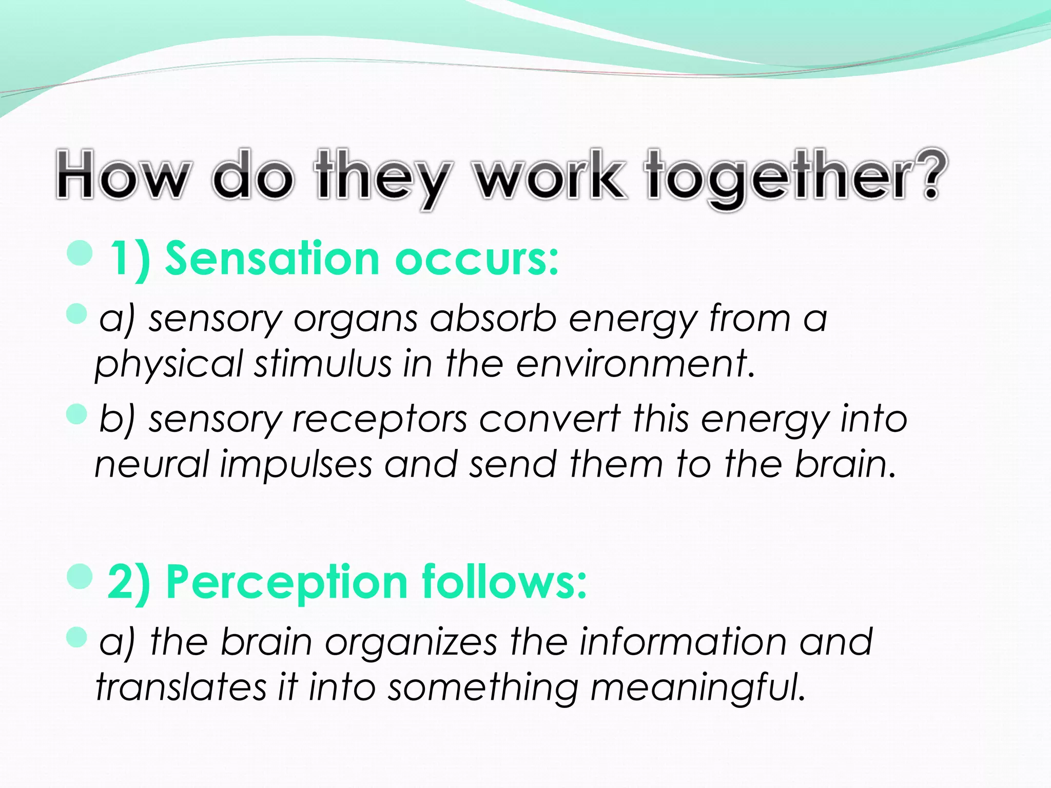 Chapter 5 sensation and perception 1 | PPT