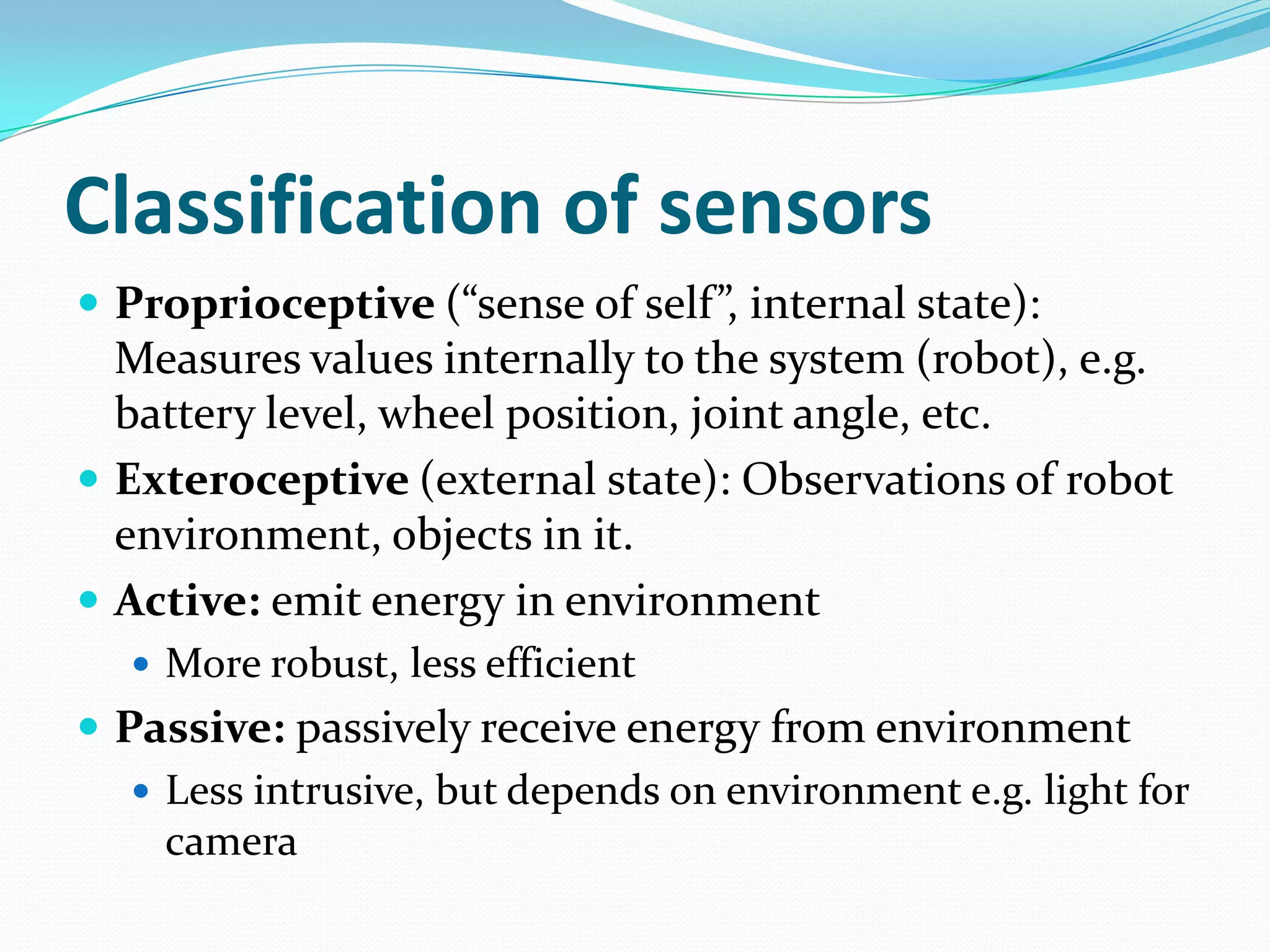 Chapter5 sensors of robots automation latest | PPTX