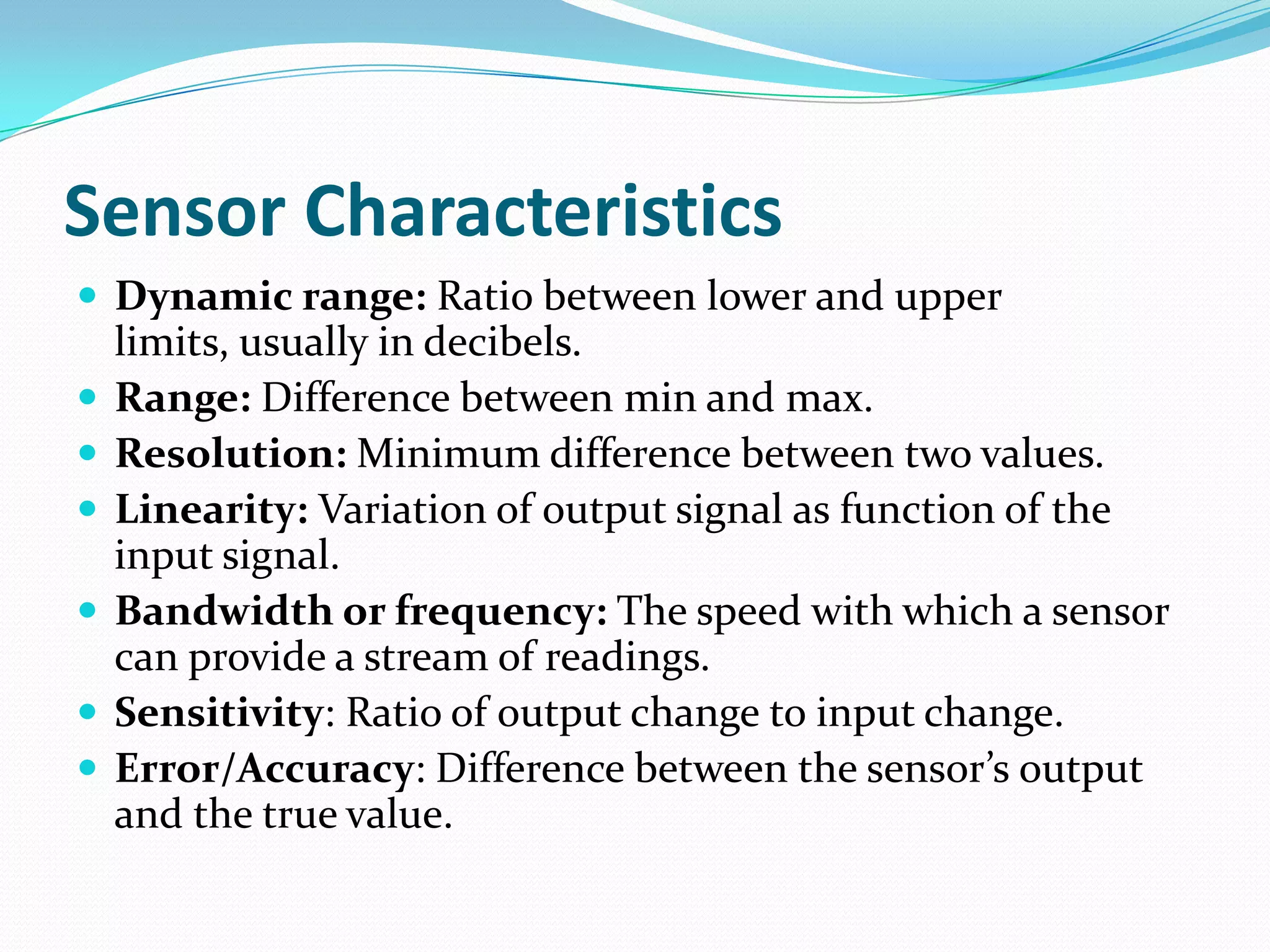 Chapter5 sensors of robots automation latest | PPTX