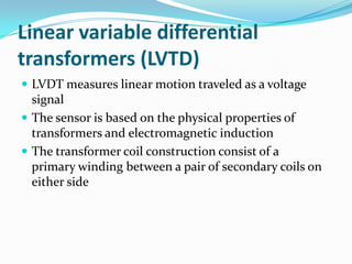 Chapter5 sensors of robots automation latest | PPTX