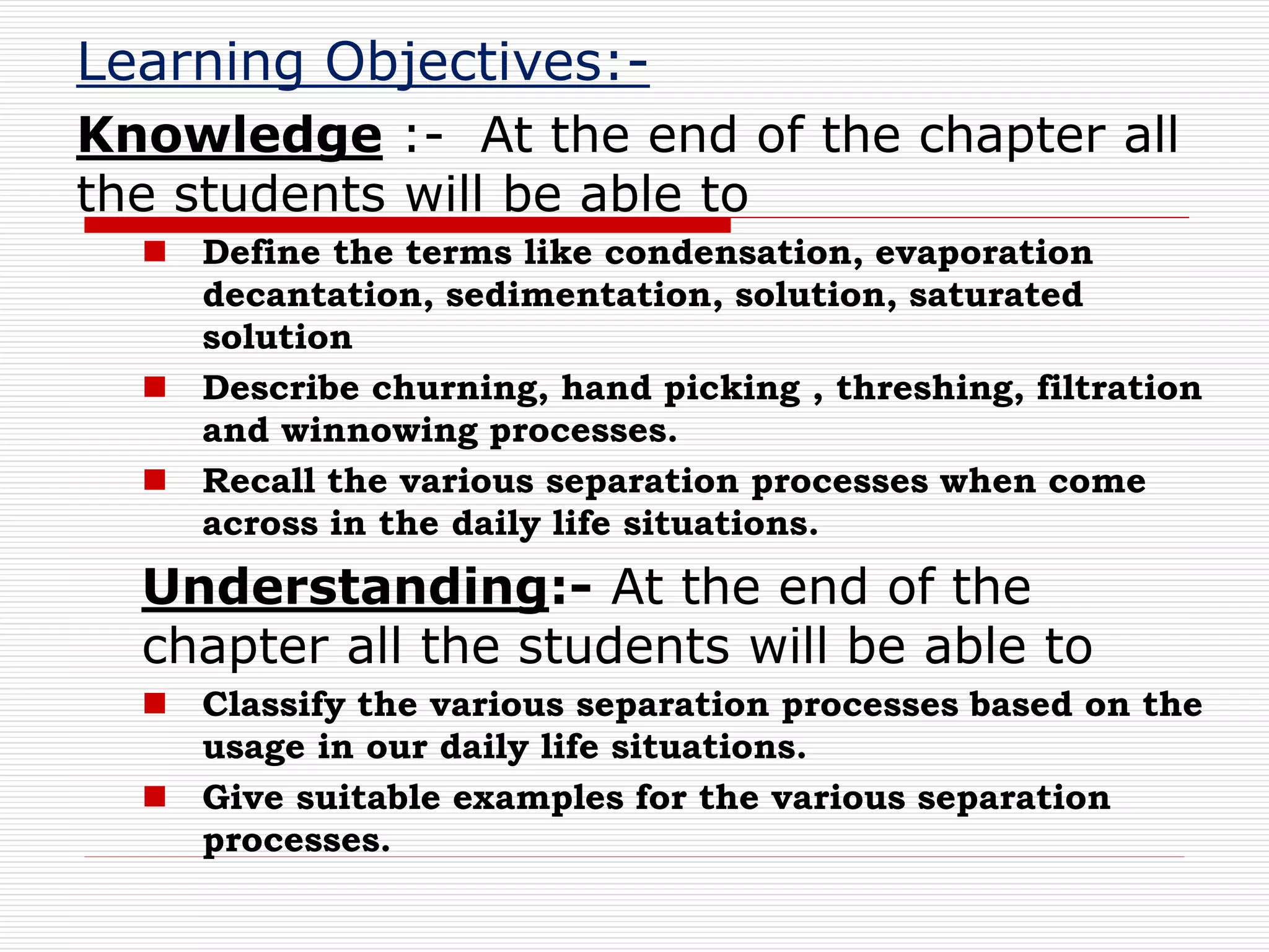 science Chapter 5 separation of substances | PPT