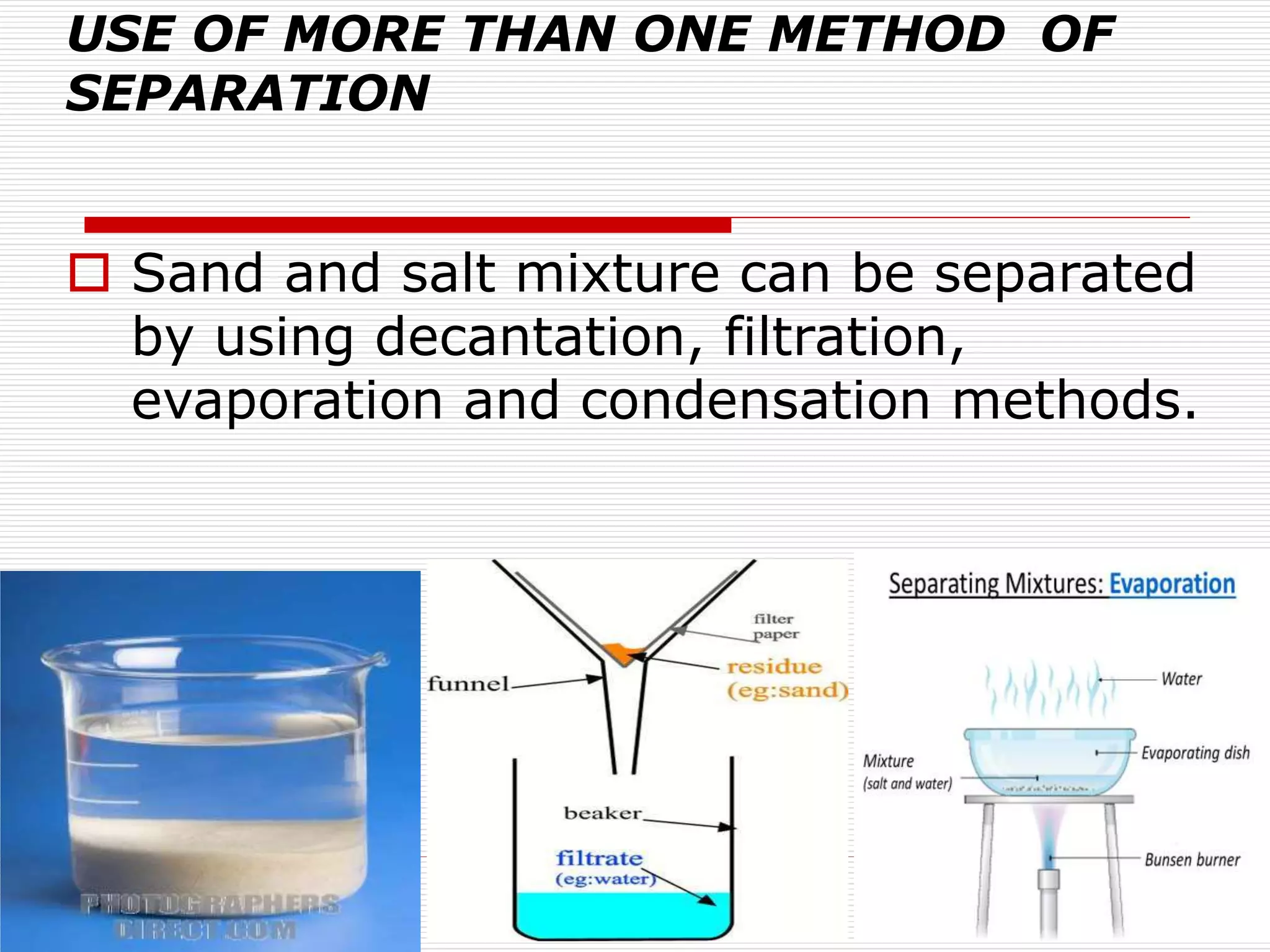 science Chapter 5 separation of substances | PPT