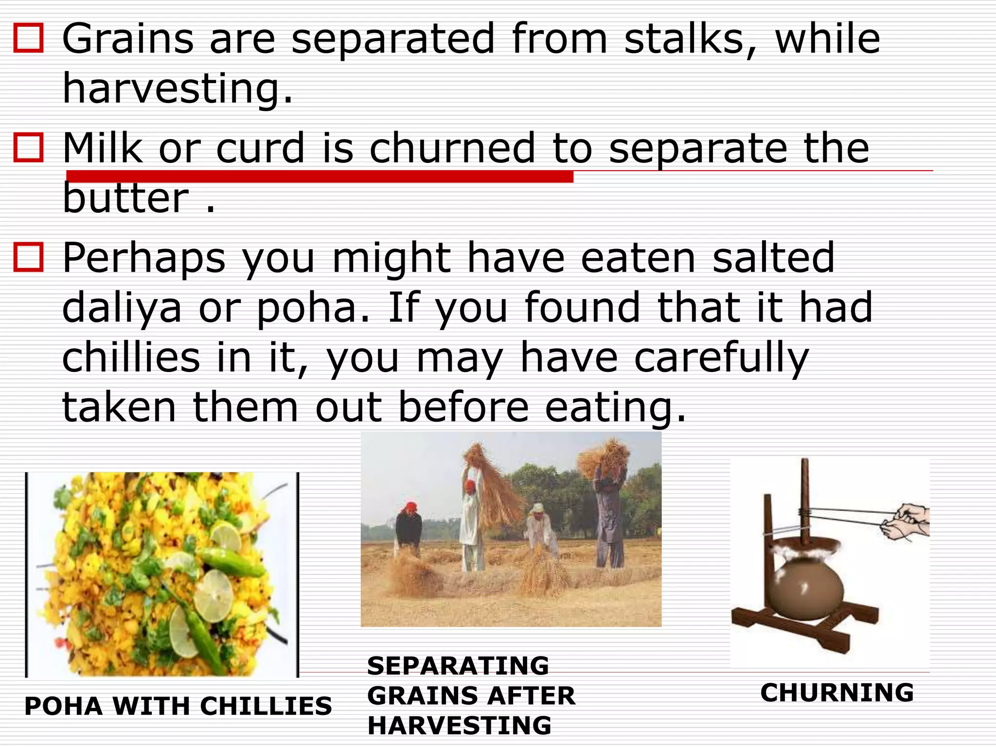 science Chapter 5 separation of substances | PPT