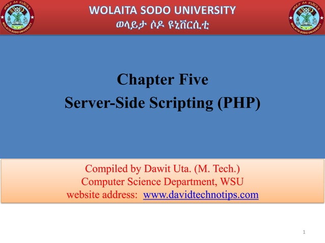 Chapter 5 Server Side Scripting Php Pdf