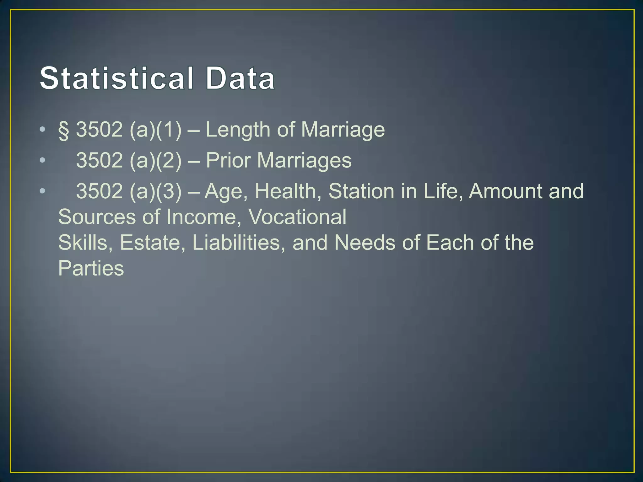 2010 Slicing the Pie: Equitable Distribution in Pennsylvania | PPTX