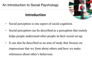 Chapter 5 Social Perception | PPTX