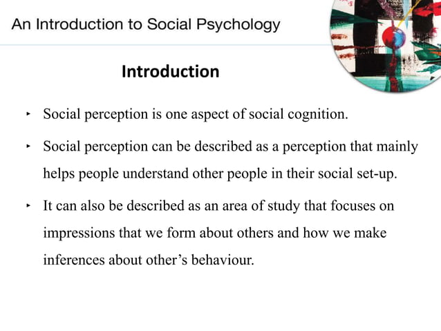 Chapter 5 Social Perception | PPT