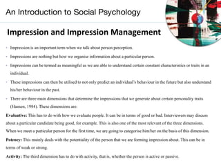 Chapter 5 Social Perception | PPTX