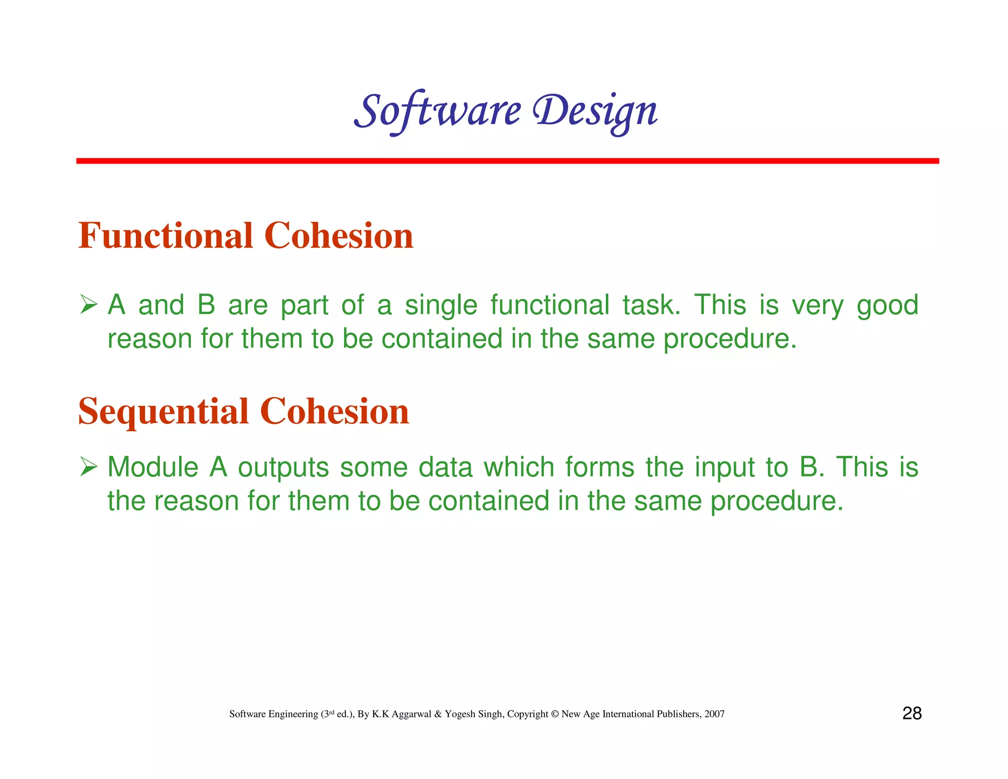 Chapter 5 software design | PDF