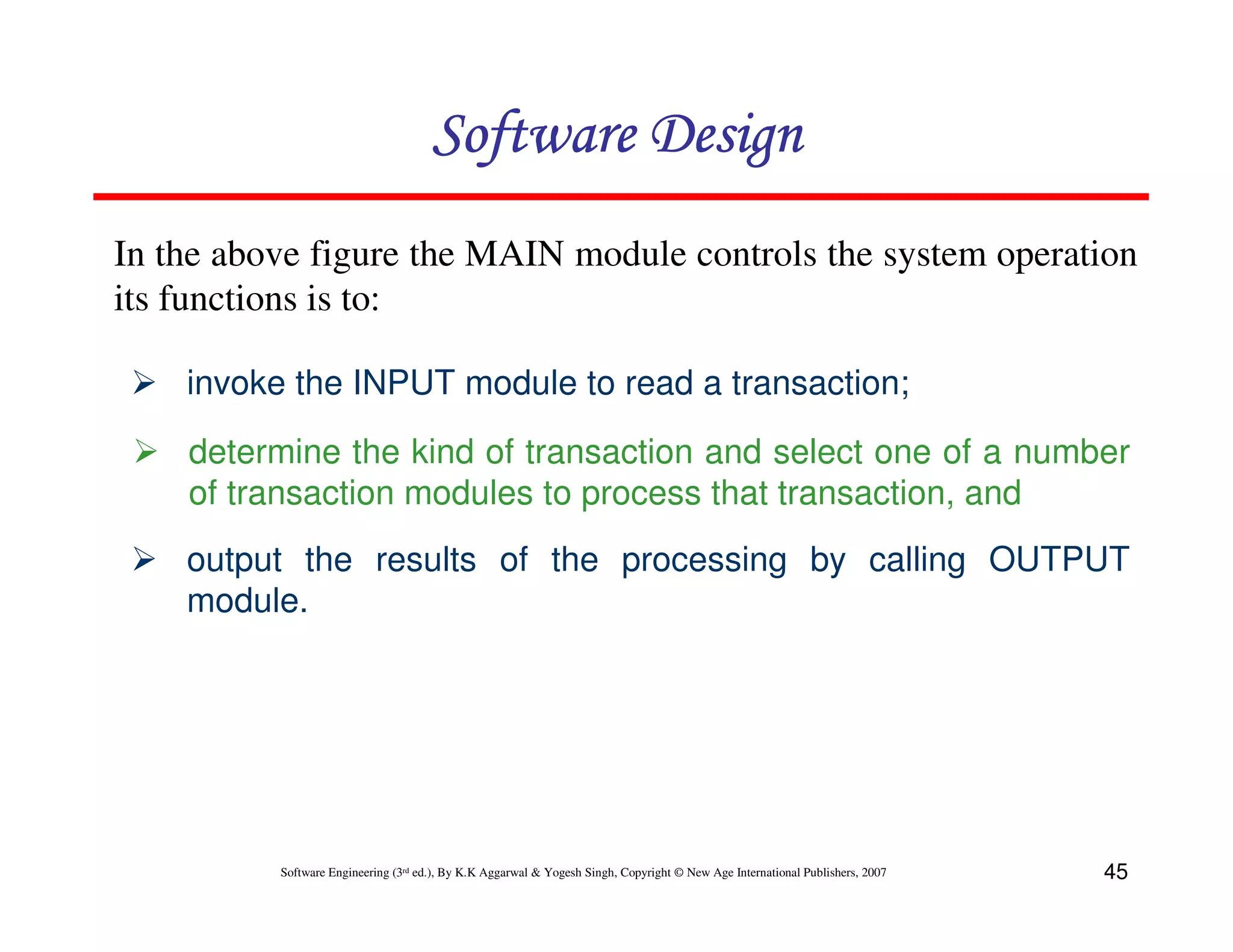 Chapter 5 software design | PDF