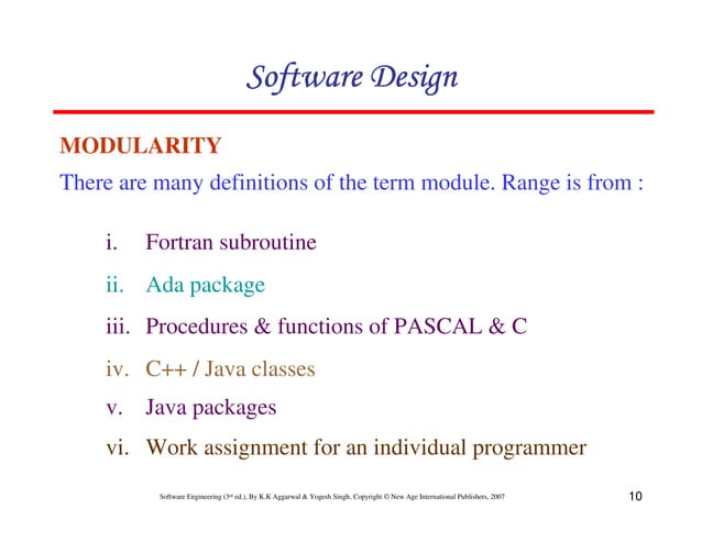 Chapter 5 software design | PDF