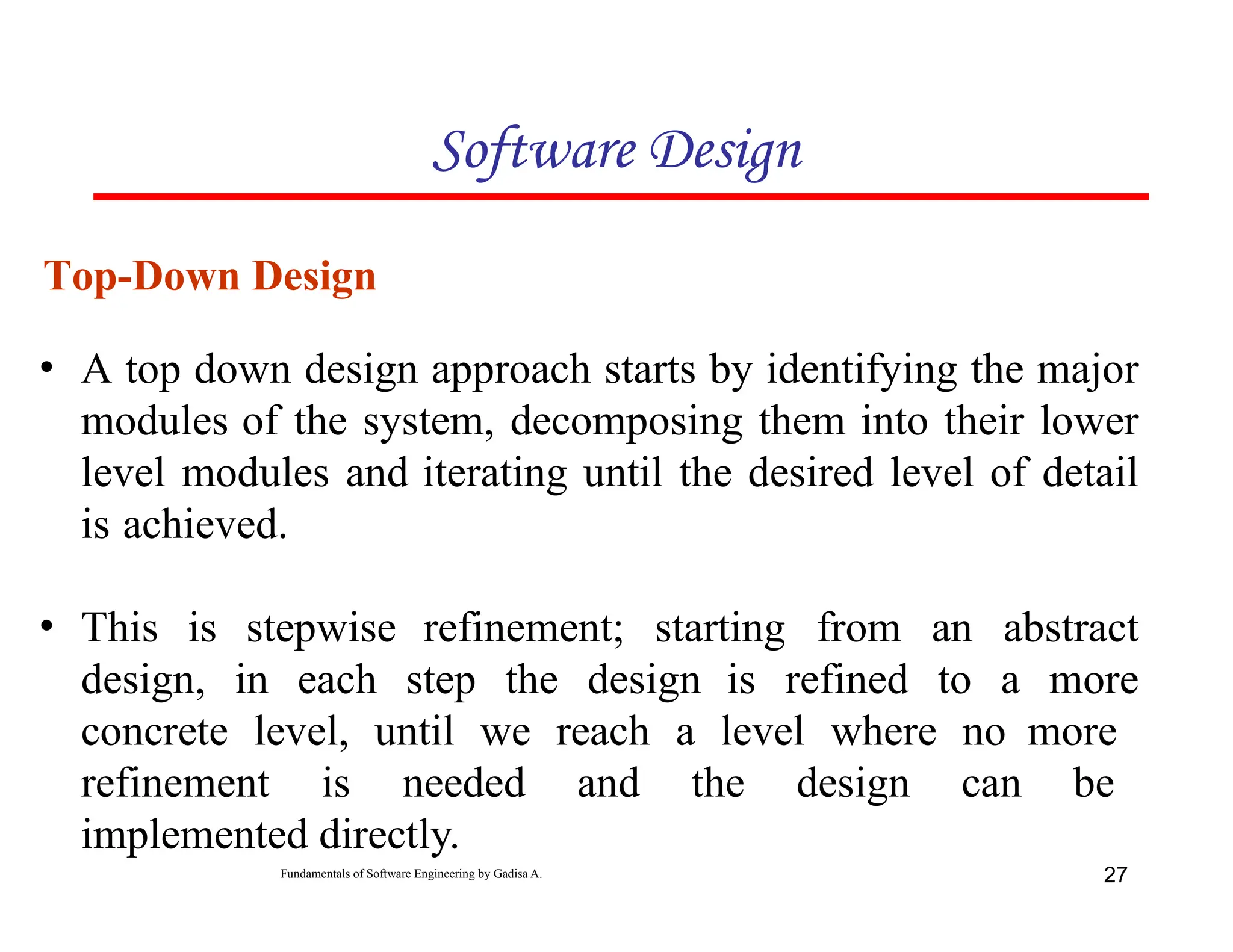 Chapter five software Software Design.pptx